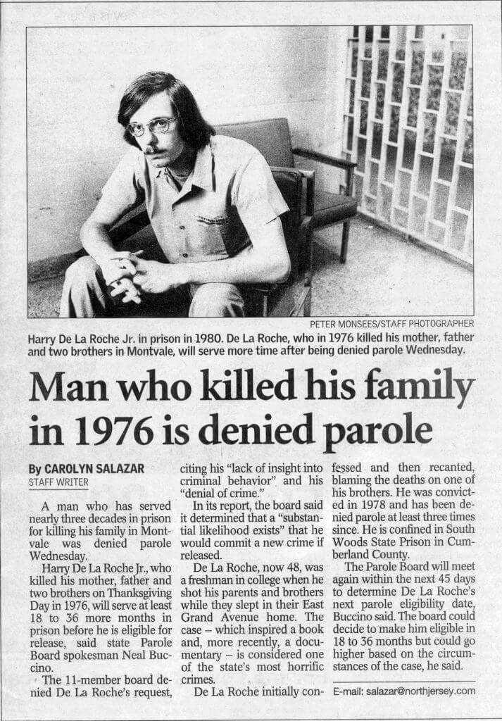 News Clippings: Harry De La Roche Murders - Jon Doscher